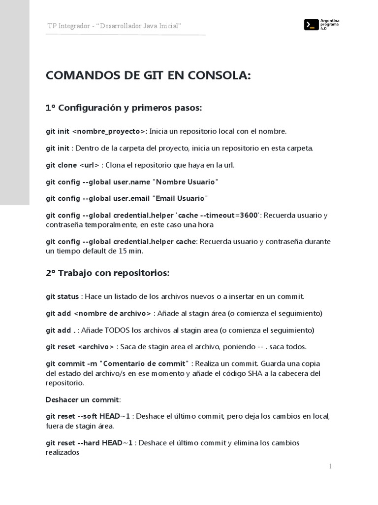 CMD Git | PDF | Control de versiones | Software utilitario