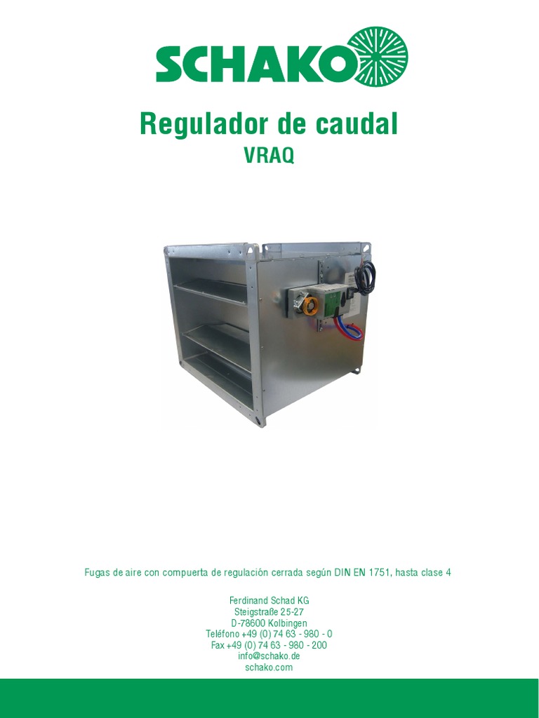 Regulador de Caudal: Fugas de Aire Con Compuerta de Regulación Cerrada ...