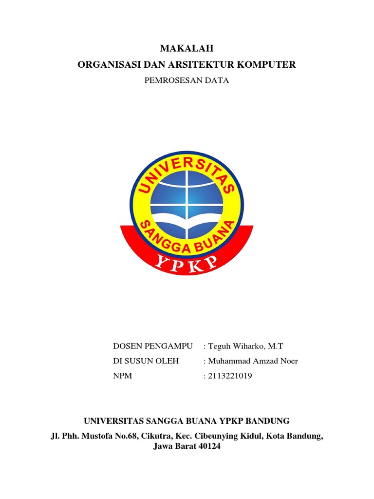 Pengertian dan Jenis Pemrosesan Data | PDF