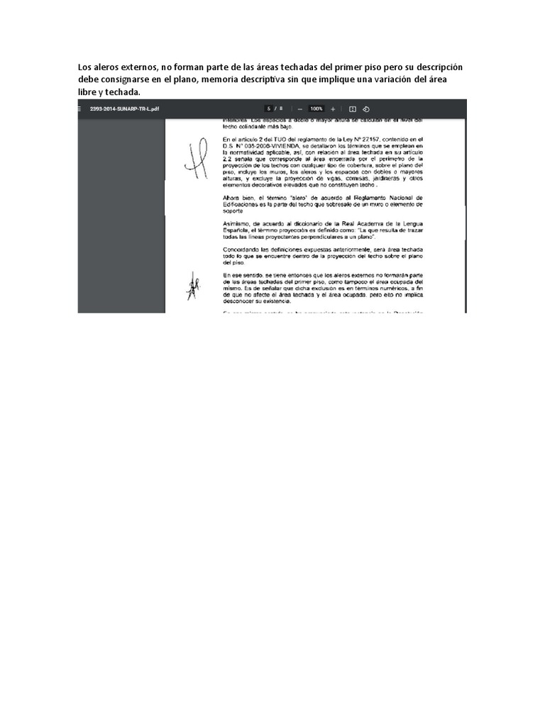 Area Libre Area Techada Fundamentos Registrales | PDF