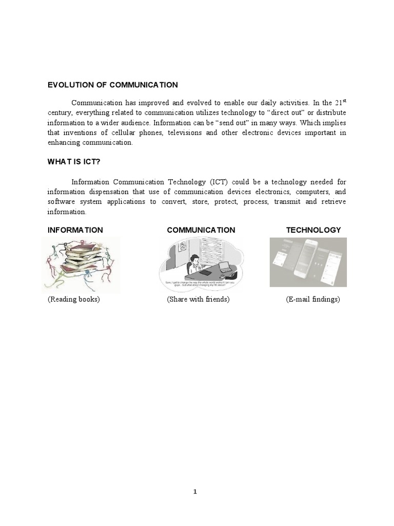 Evolution of Communication | PDF | Communication | Information