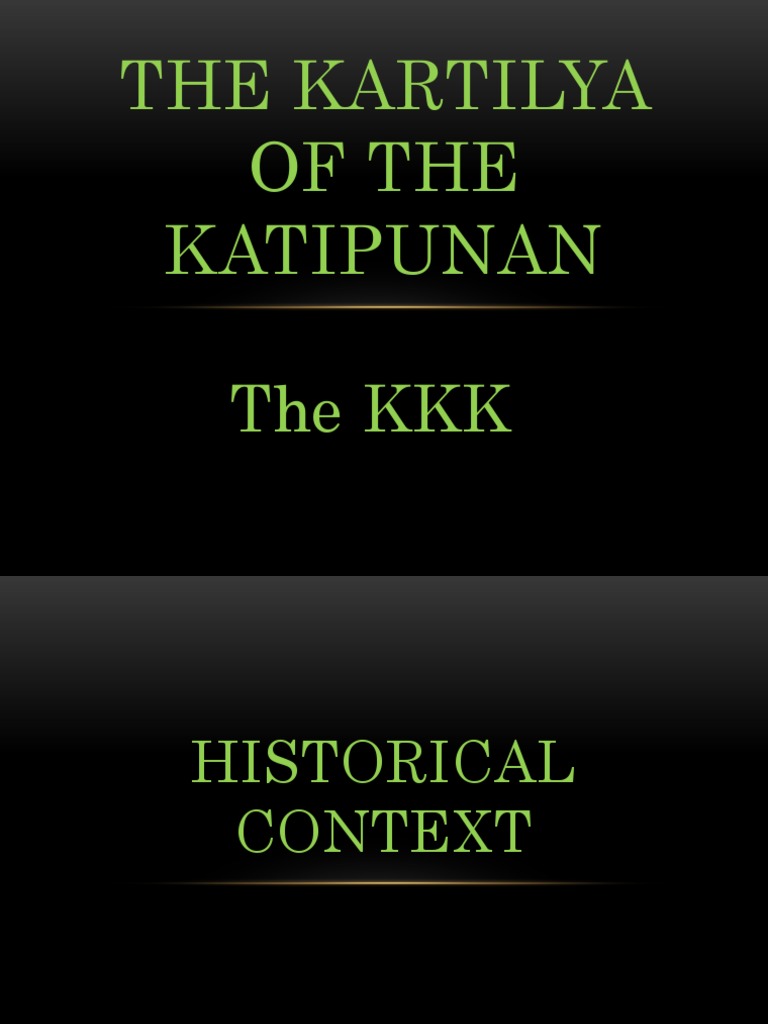 Lecture 5 THE KARTILYA OF THE KATIPUNAN | PDF | Philippines