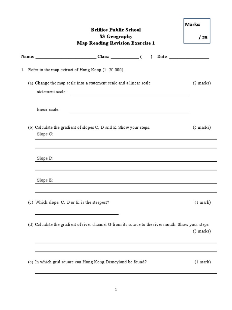 S3 Map Exercise 1 | PDF