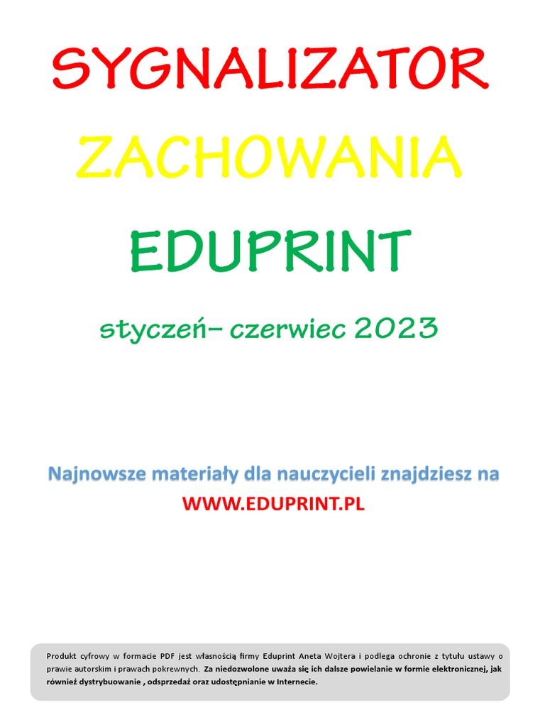 Najnowszeêmateriałyêdlaênauczycieliêznajdzieszênaê: WWW - Eduprint.Pl | PDF