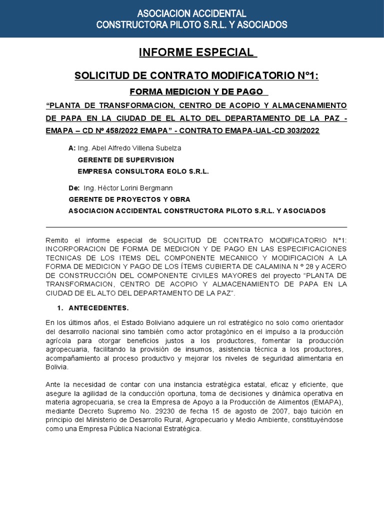 Informe CM 1 Forma de Pago | PDF | Taiwán | Ucrania