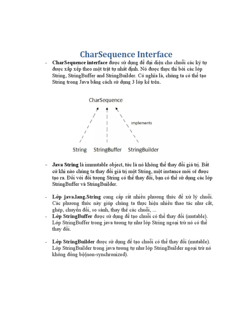 CharSequence Interface | PDF