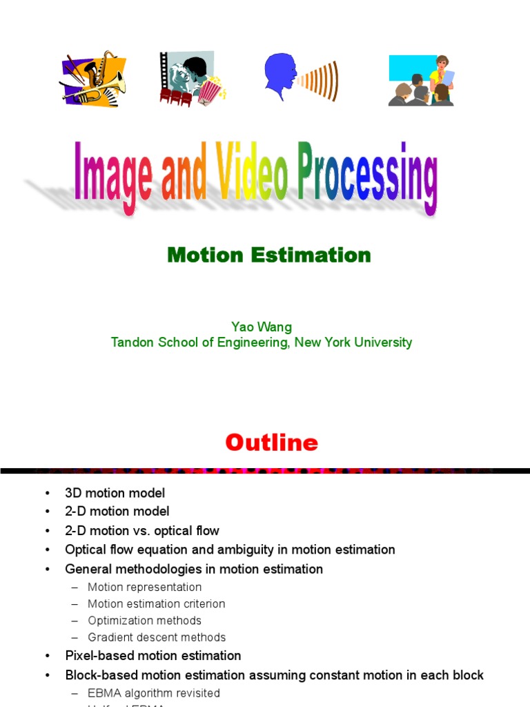 Motion Estimation Pdf Mathematical Optimization Algorithms