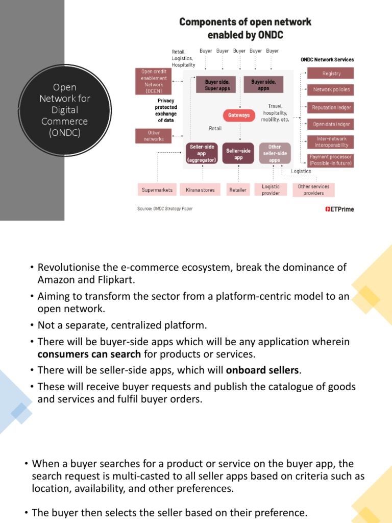 Open Network For Digital Commerce (ONDC) | PDF | E Commerce | Mobile App