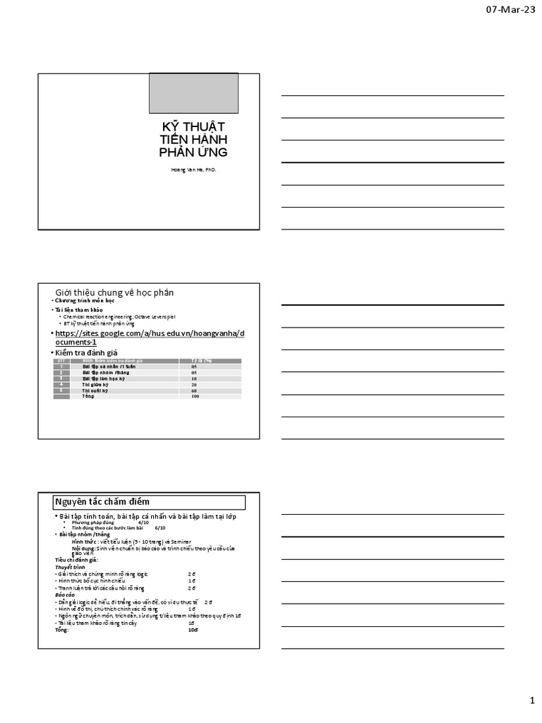 Ghi Chu Bai Giang-1 | PDF