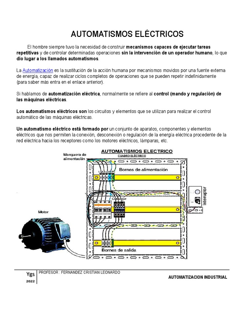 Automatismos Eléctricos | PDF | Resistor | Ingenieria Eléctrica
