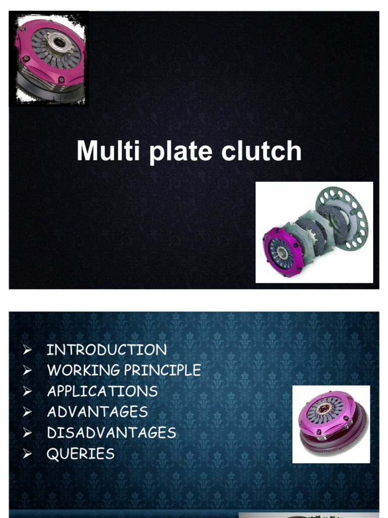 Multi Plate Clutch | PDF | Clutch | Transmission (Mechanics)