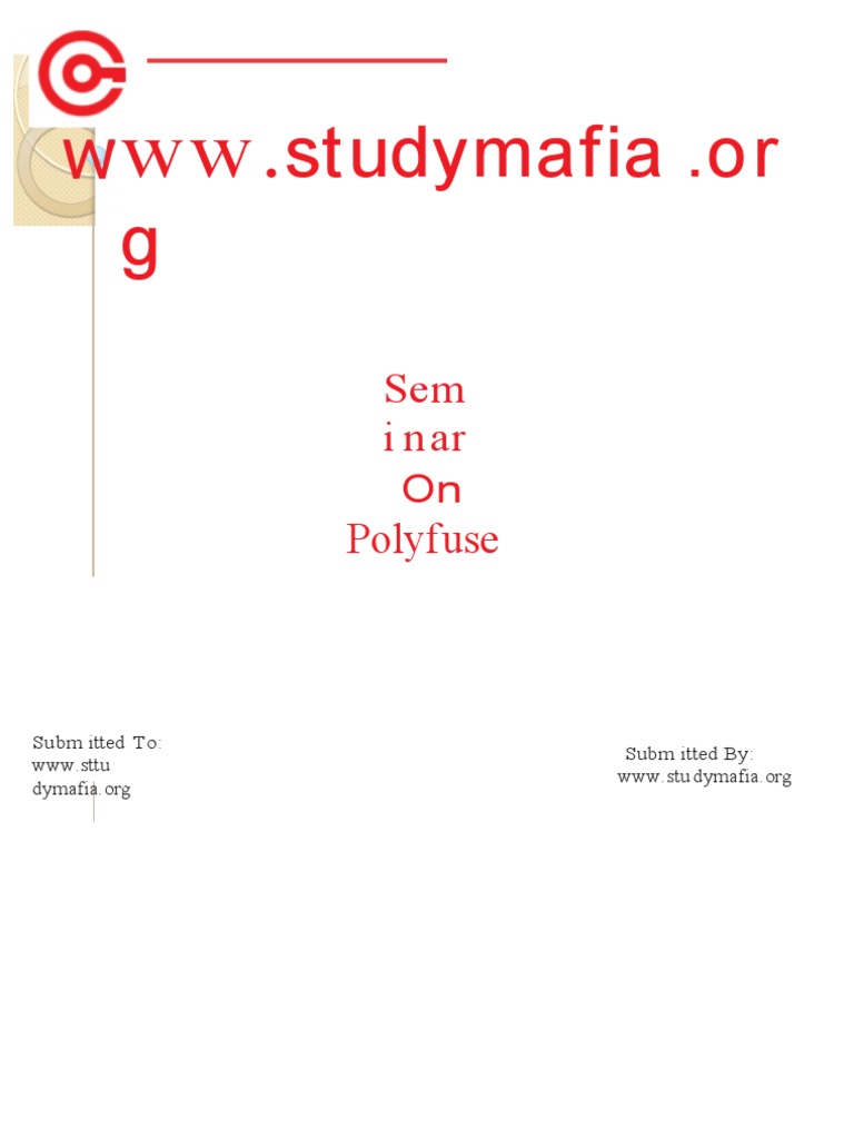 Ece Polyfuse | PDF | Electrical Resistance And Conductance | Materials Science