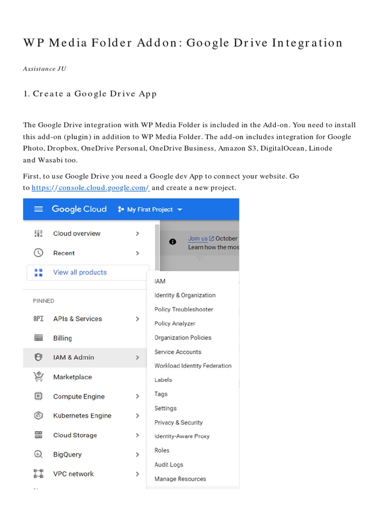 WP Media Folder Addon - Google Drive Integration | PDF | Word Press | Computer Architecture