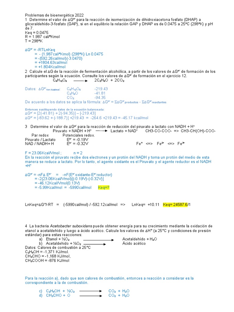Bioener TAREAS 23-2 | PDF | Trifosfato de adenosina | Compuestos orgánicos