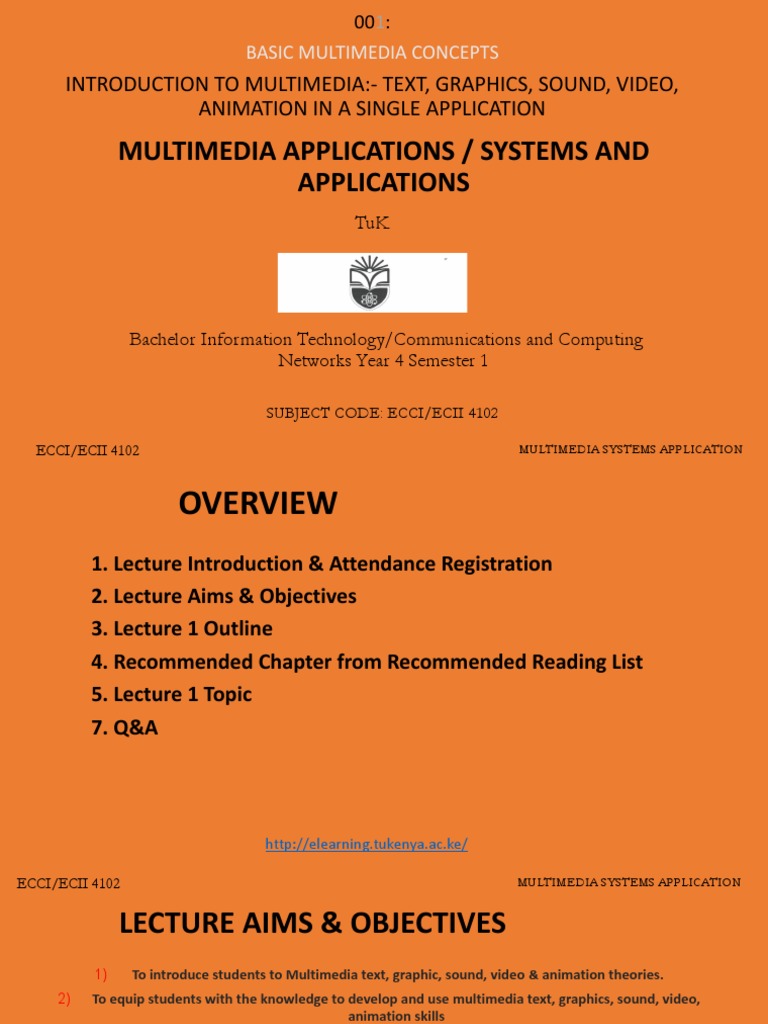 Overview and Introduction Lecture 1 Part 1 | PDF | Multimedia ... Overview and Introduction Lecture 1 Part 1 | PDF | Multimedia ...