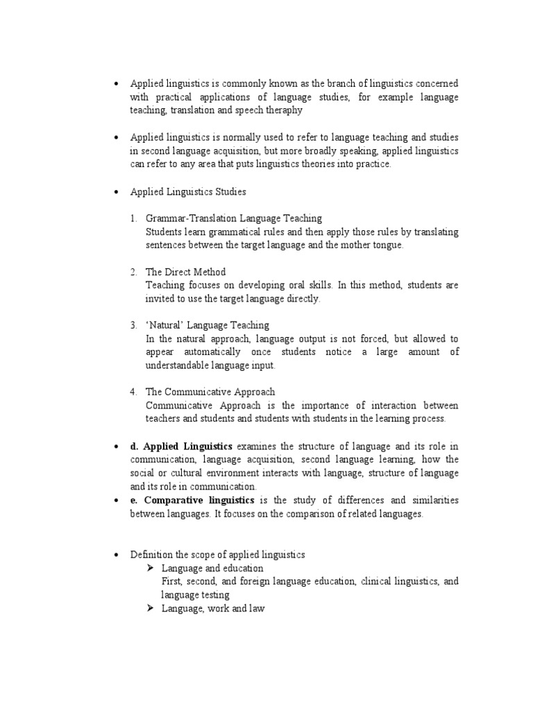 Applied Linguistics | PDF | Linguistics | Language Education