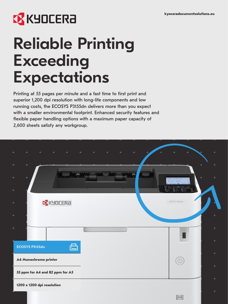 ECOSYS-P3155dn v3 | PDF | Solid State Drive | Printer (Computing)