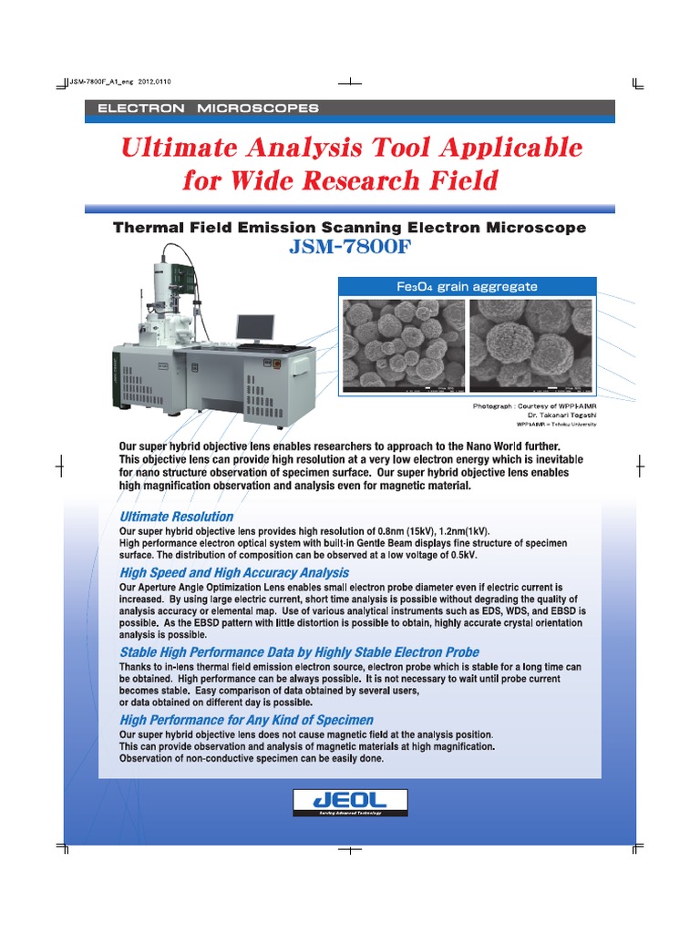 06 JSM-7800F Eng 0110 | PDF