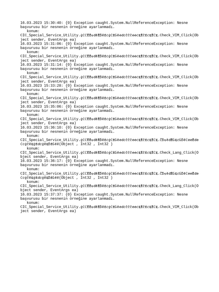 Error Log PDF