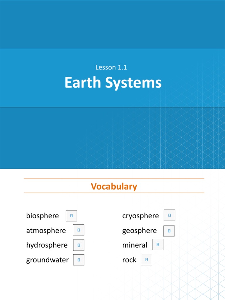 Lesson 1 Earth System Powerpoint | PDF | Earth Sciences | Atmosphere Of ...