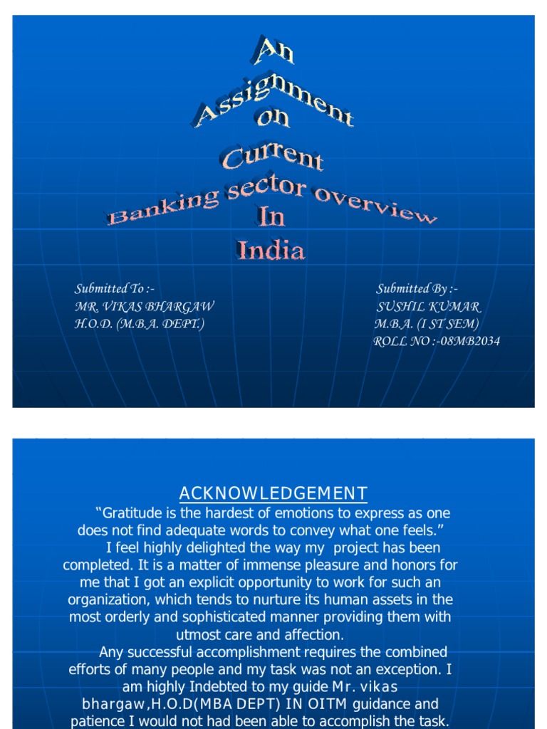 Banking Sector Overview | PDF | Reserve Bank Of India | Banks