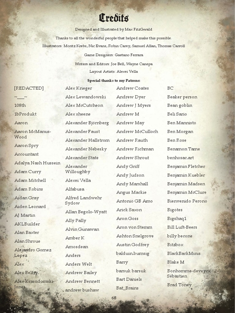 Credits and Special Thanks: An Insightful Look at the Many Talented ...