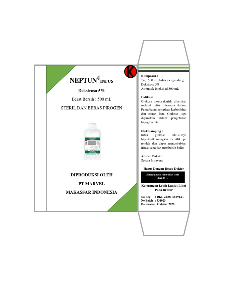 Kemasan Infus Glukosa | PDF