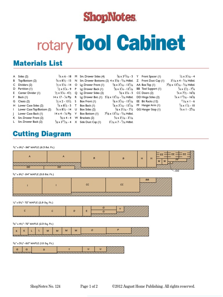 Rotary: Tool Cabinet | PDF