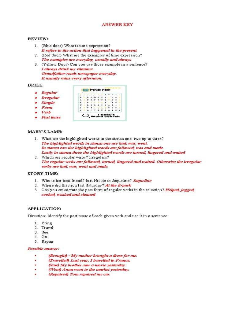 Answer Key For Demo | PDF