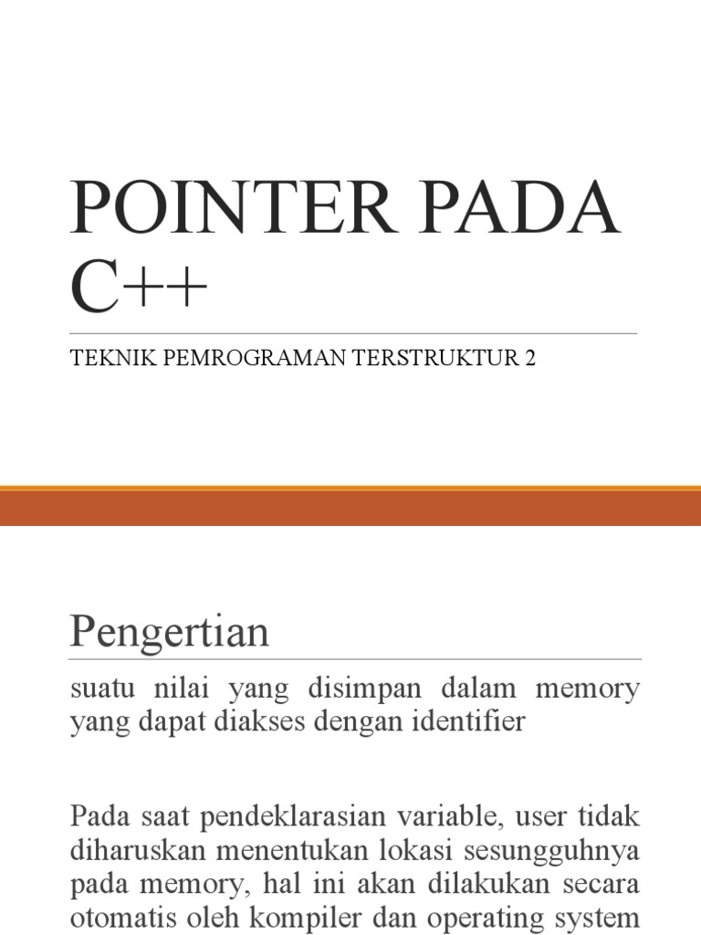 Pointer Pada C++ | PDF