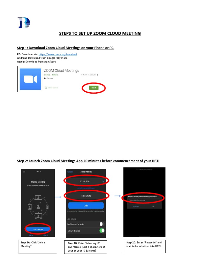 Zoom Meeting Set Up | PDF