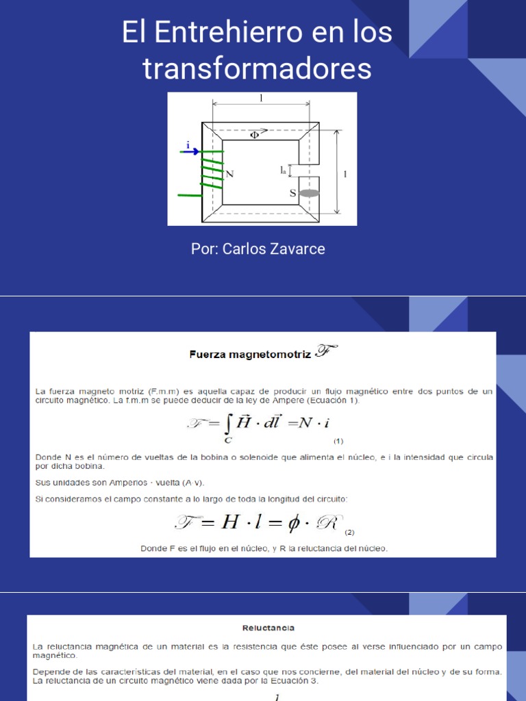 El Entrehierro en Los Transformadores | PDF