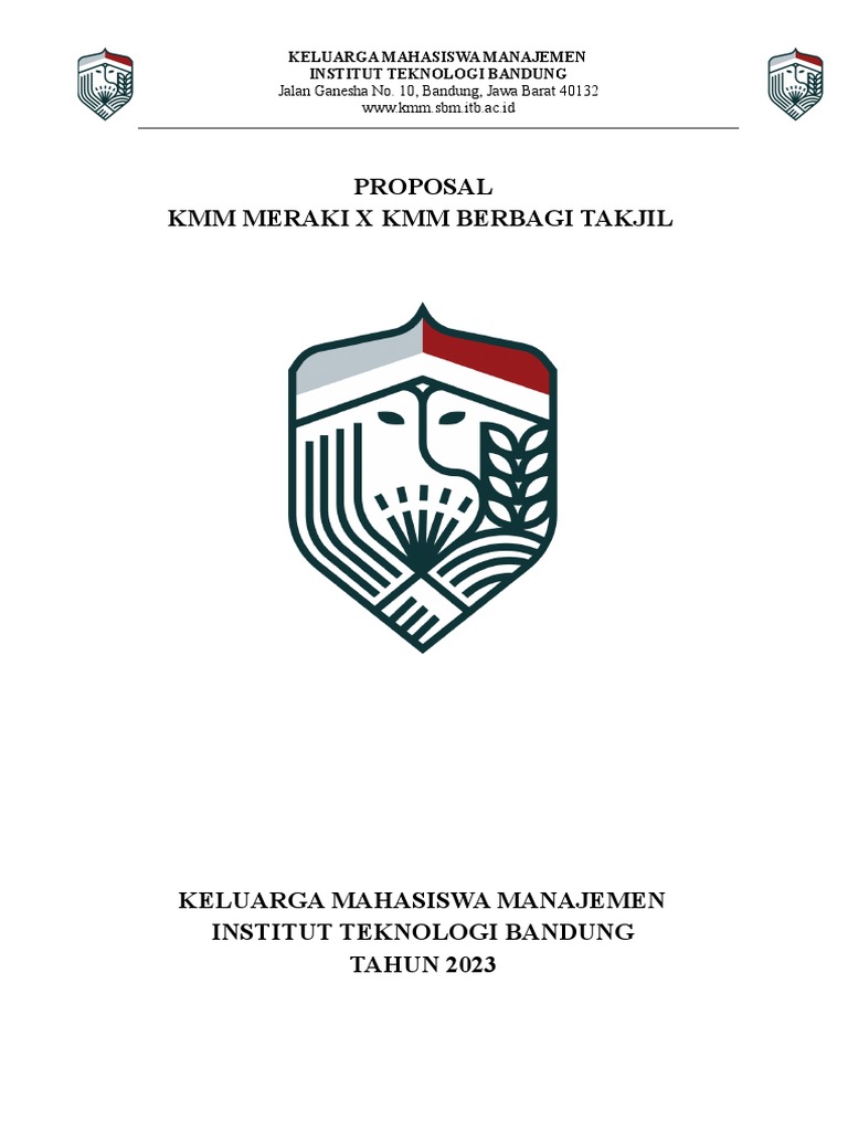 (REVISI) Proposal KMM Meraki X Berbagi Takjil 2023 #01 | PDF