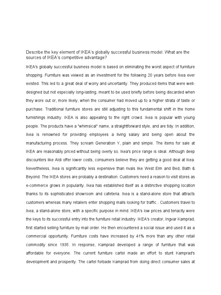 Ikea Case Study Stella | PDF | Brand | Competitive Advantage
