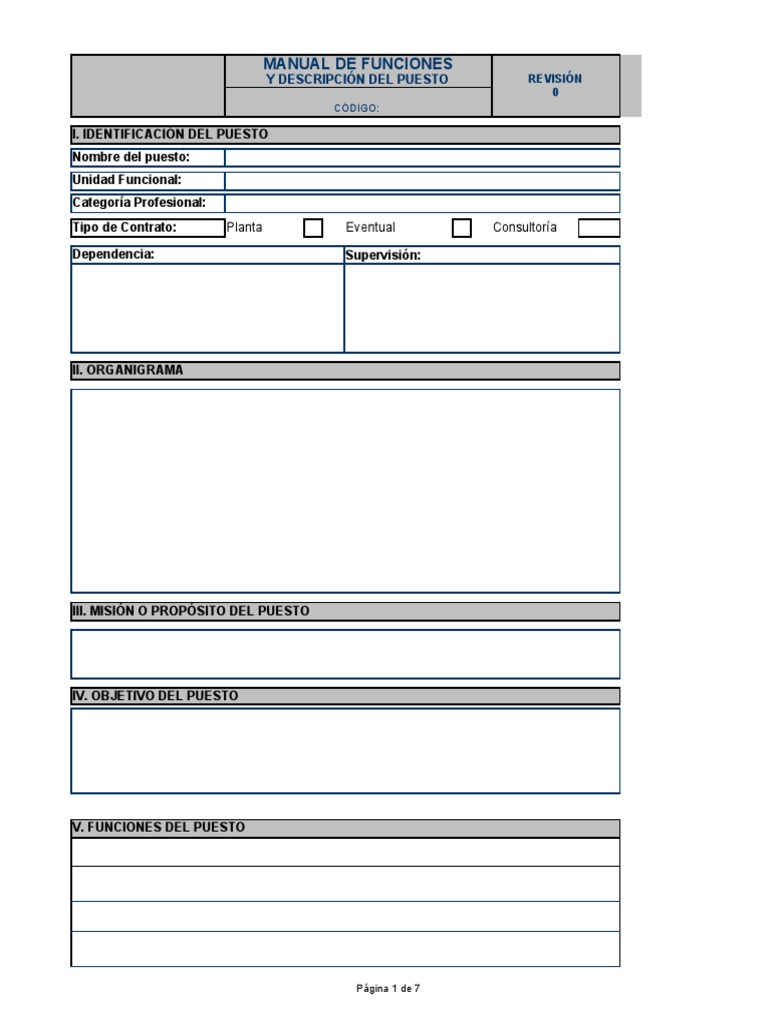 Formato Manual de Funciones | PDF | Marketing | Business
