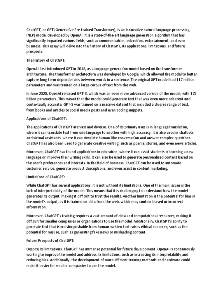 Chat GPT | PDF | Cybernetics | Cognitive Science