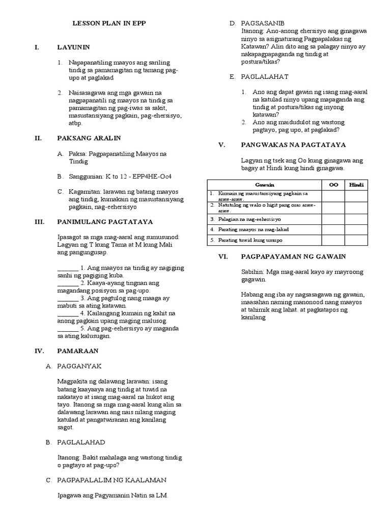 Lesson Plan in Epp7 | PDF