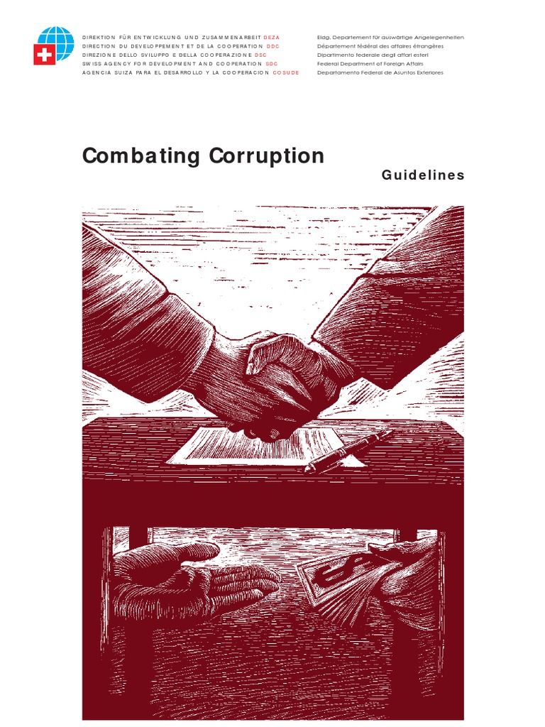 Combating Corruption: Guidelines | PDF | Political Corruption | Corruption