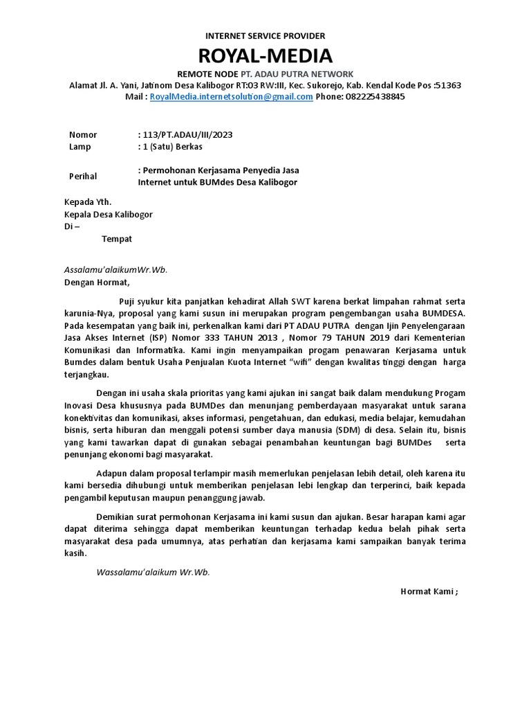 Proposal Bumdes | PDF