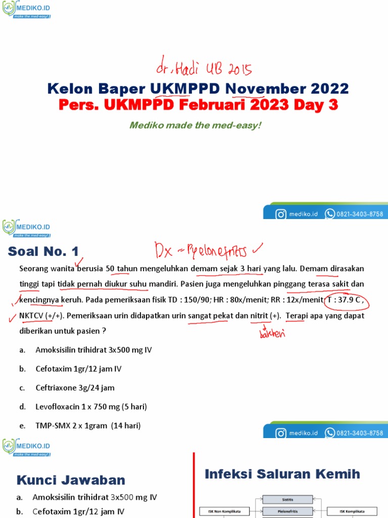 Latihan Soal UKMPPD dan Pembahasan | PDF