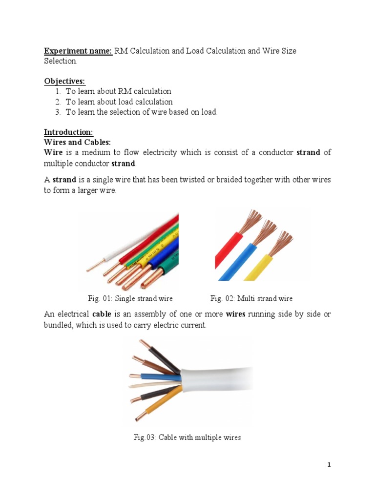 Selection. 1. To Learn About RM Calculation 2. To Learn About Load ...