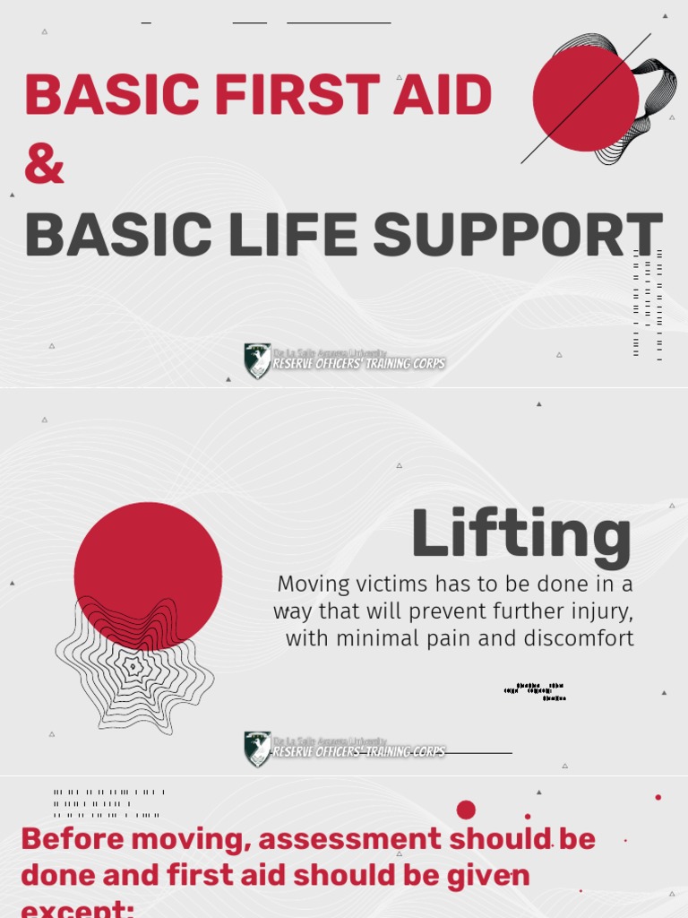 Lifting and Basic Life Support | PDF | Cardiopulmonary Resuscitation ...