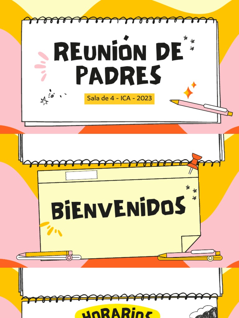 Reunión de Padres - Sala de 4 ICA 2023 | PDF