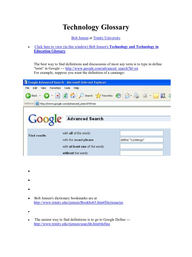 Technology Glossary | PDF | Digital Technology | Computer Engineering