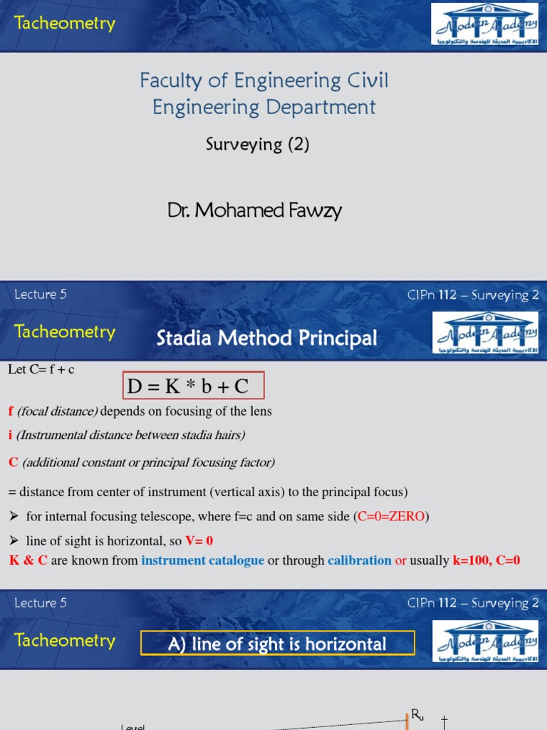 Faculty of Engineering Civil Engineering Department: Dr. Mohamed Fawzy ...