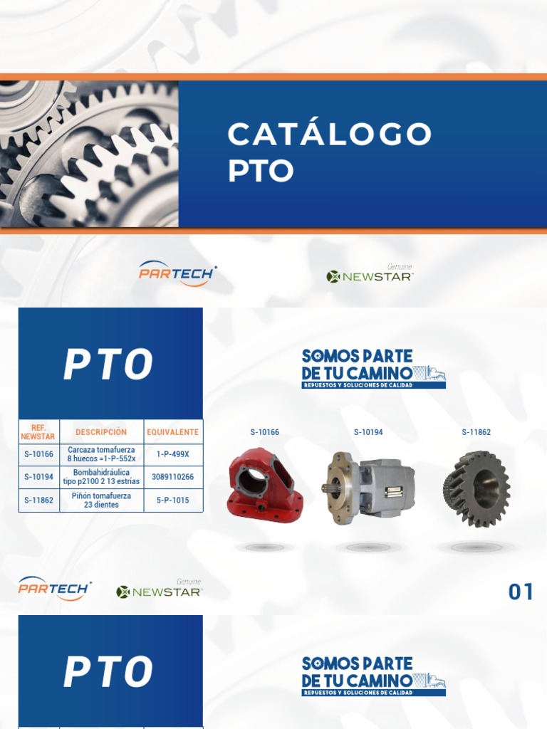 Cat PTO WEB | PDF | Ingeniería mecánica | Tecnologías de gas