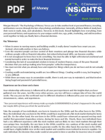 The Psychology of Money | PDF | Cognition | Behavioural Sciences