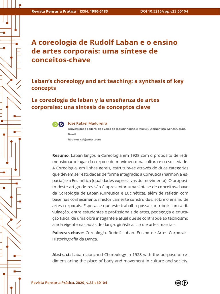 A Coreologia de Rudolf Laban | PDF | Danças | Sociologia