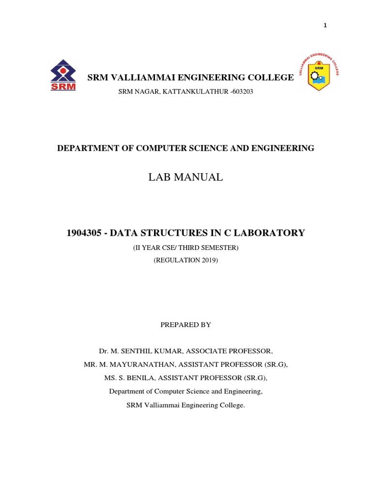 Ads Data Structures In C Lab Manual Pdf Queue Abstract Data Type Software Engineering
