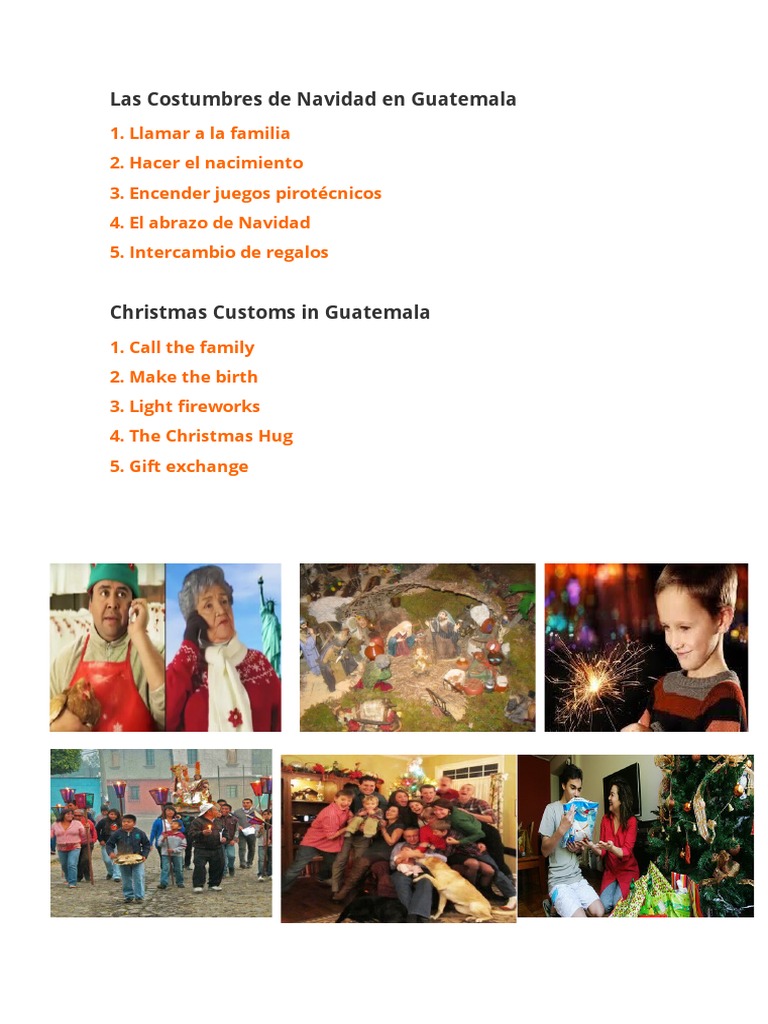 Tradiciones Navideñas en Guatemala | PDF